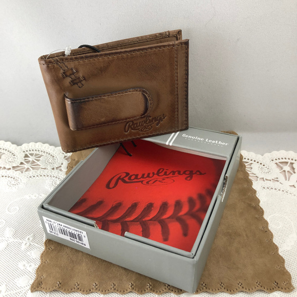 Rawlings | Bags | Rawlings Mens Legacy Front Pocket Brown Wallet | Poshmark
